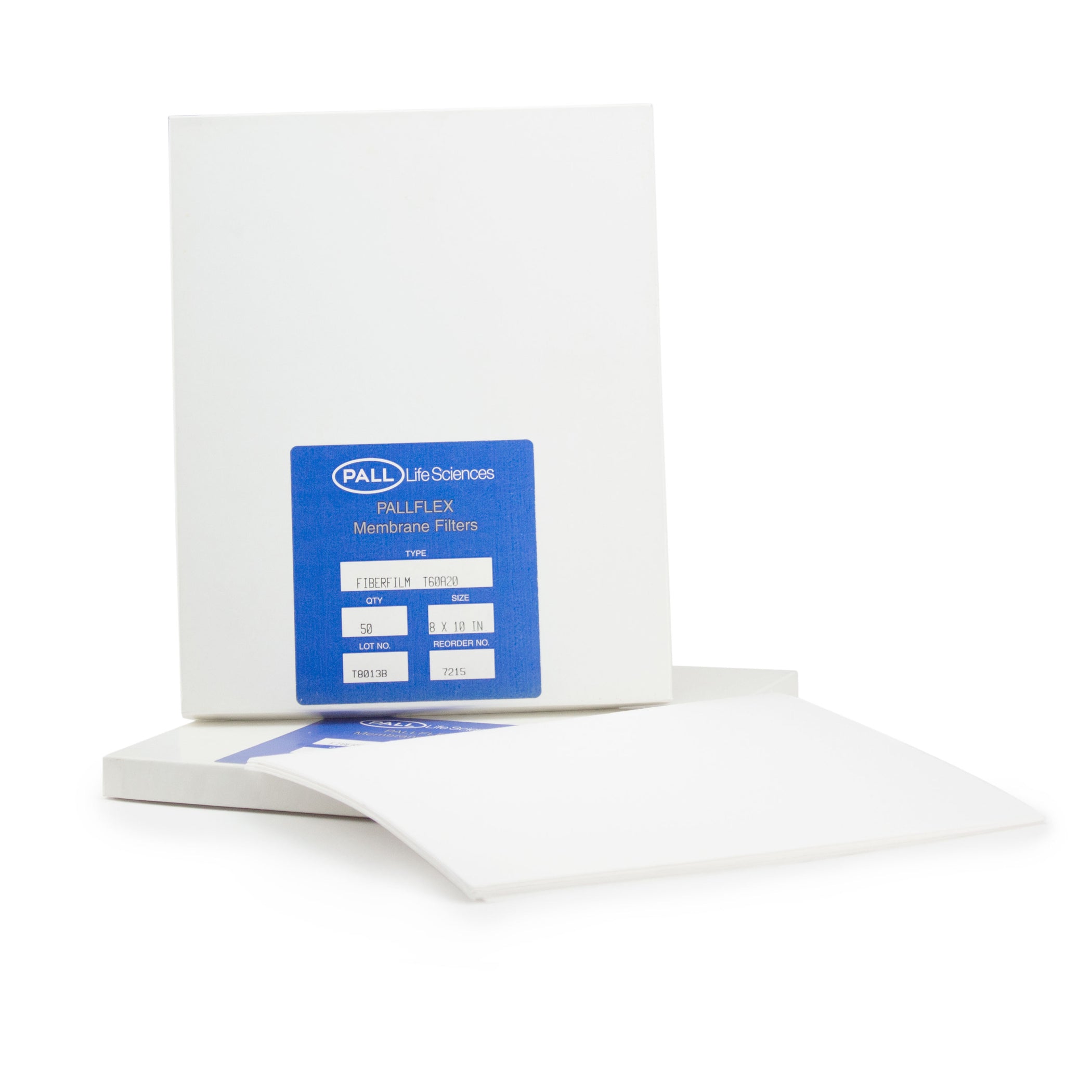 PALL 7215 Pallflex Fiberfilm T60A20 Membrane Filters, 8 x 10-inch, box ...